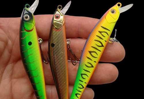 Воблеры 3шт ZipBaits Rigge sp 90мм на щуку