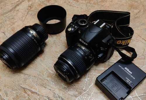 Nikon d3100 + 2 объектива