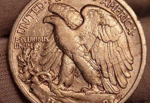 Пол доллара Half dollar 1944 Монета серебро