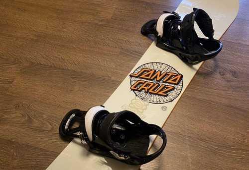 Сноуборд Santa Cruz 159 крепления Burton Custom L