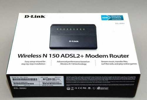 Wi-Fi роутер D-Link N150 adsl2+modem