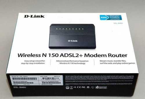 Wi-Fi роутер D-Link N150 adsl2+modem