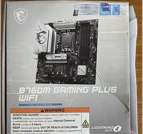 Плата MSI B760M Gaming Plus WiFi не исправная