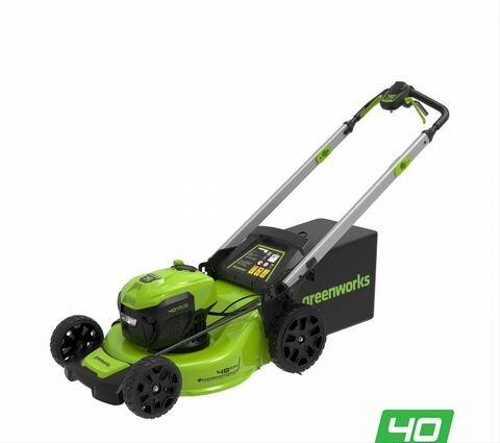 Газонокосилка аккум. greenworks GD40LM48spк4