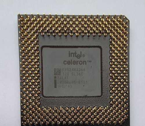 Процессор intel Celeron fv524rx366 128 SL36C 1998г