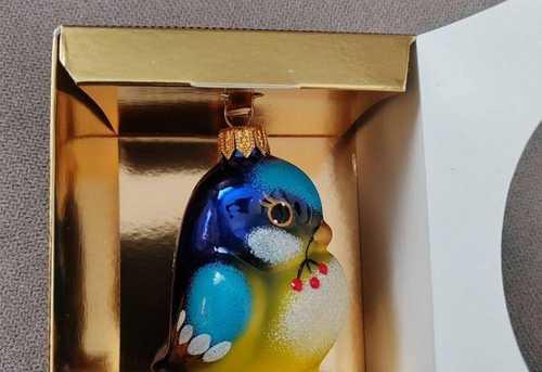 Елочная игрушка ариель птичка-синичка