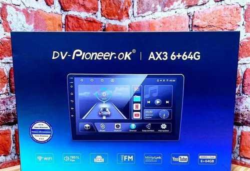 Магнитола pioneer AX3 (6+64Gb, 9 дюймов)