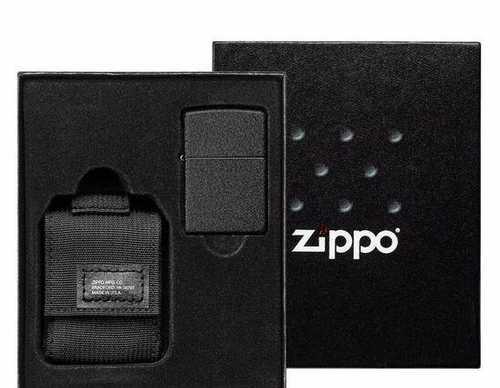 Подарочный набор: зажигалка Zippo 49402 Black