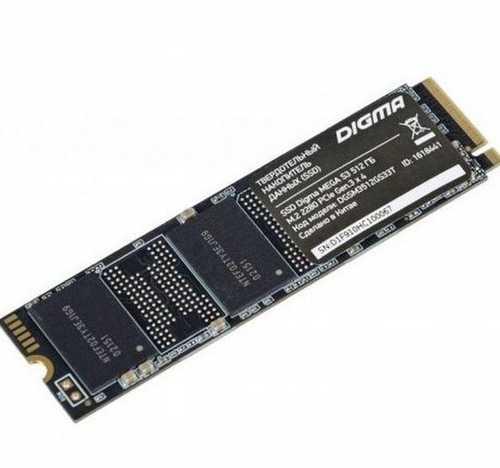 Digma PCIe 3.0 x4 512GB dgsm3512GS33T Mega S3 M.2 2280