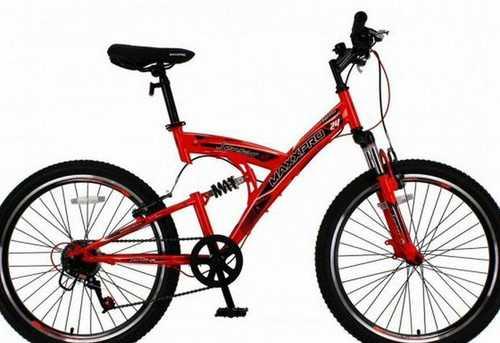 Горный велосипед Maxxpro Sensor 24д красный-черный