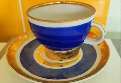 Чашка форма Аврора, лфз синие крытье