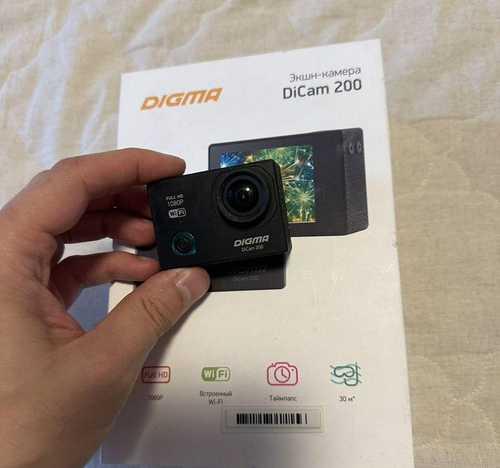 Экшн камера-Видеорегистратор Digma Digicam 200