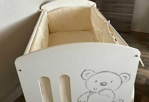 Детская кровать Micuna Sweet Bear с матрасом