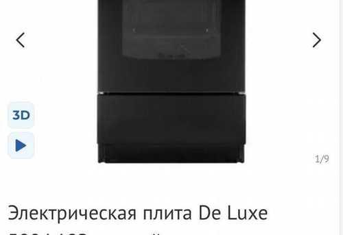 Плита электрическая бу De luxe 5004 12Э черная