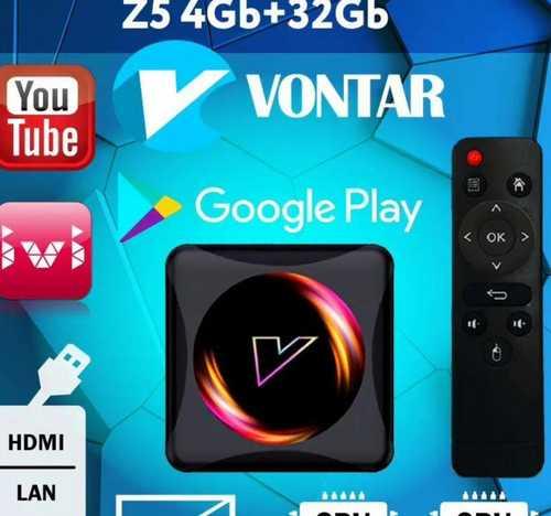 SMART tv приставка 4/32gb новая