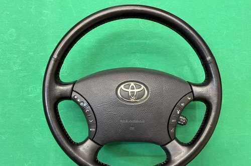 Оригинальный кожаный руль Toyota Prado 120