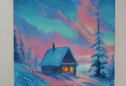 Авторская картина "Зимняя ночь"