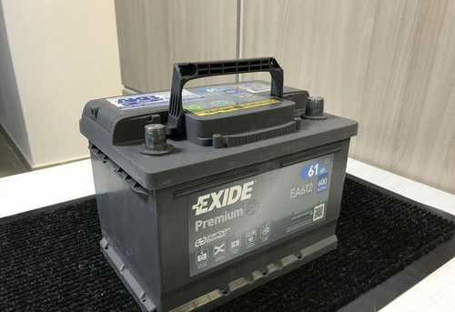 Аккумулятор бу Exide EA612 61Ah 600A гарантия 1год