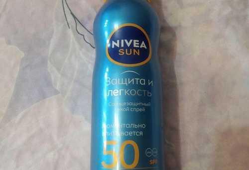 Nivea солнцезащитный спрей spf50