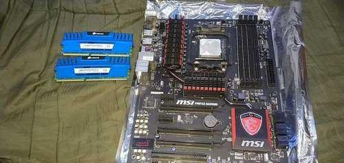 Комплект AMD FX 8320 + MSI 990Fxa + 8Gb Corsair