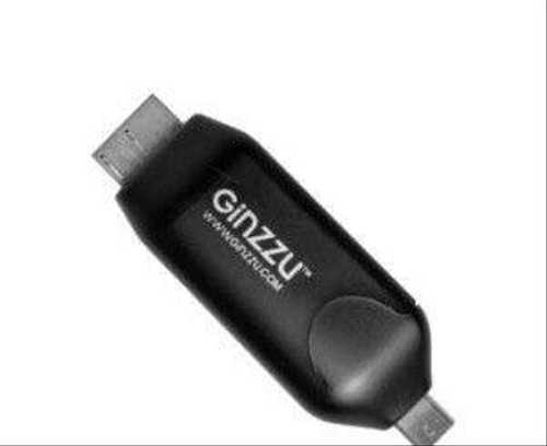 Картридер USB 3.0/microUSB Ginzzu GR-586UB (внешни