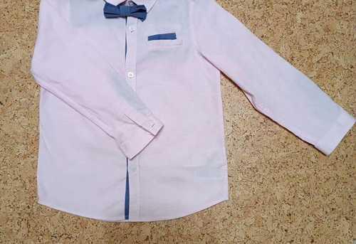 Рубашка и брюки, костюм с бабочкой р. 110