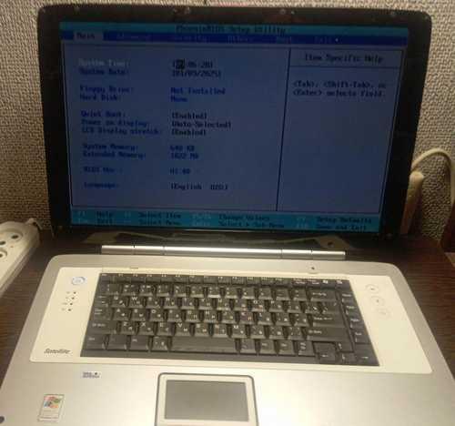 Ноутбук toshiba satellite p20