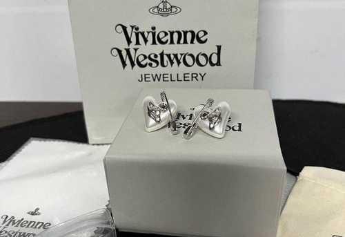 Жемчужные серьги сердце Vivienne Westwood