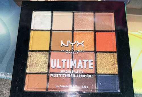 Палетка теней NYX ultimate escape artist б/у