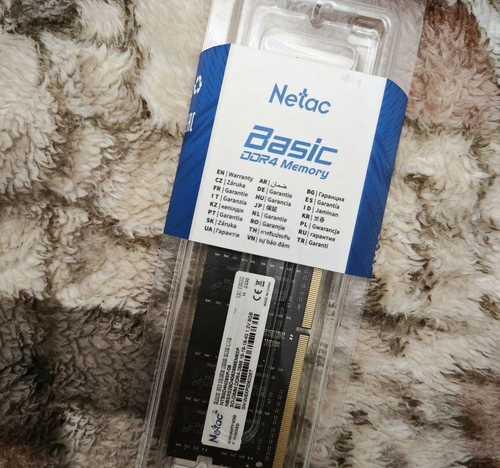 Оперативная память Netac DDR4 8Gb So-Dimm