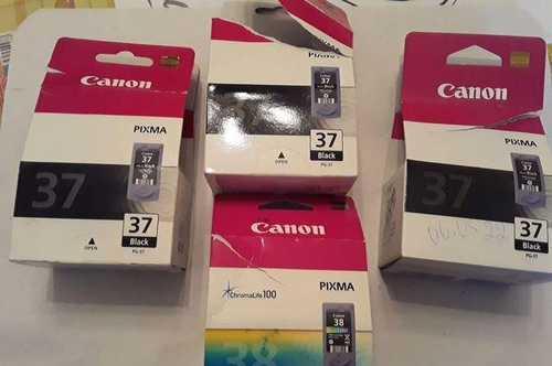 Картриджи Б/у Canon Pixma 37, 40 и 41