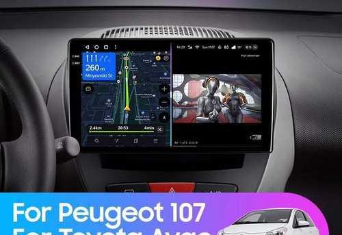 Магнитола для Peugeot 107 Teyes CC3 2k 6/128
