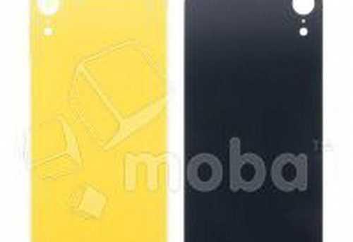 Задняя крышка iPhone Xr Желтый (стекло, широкий вы