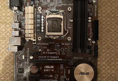 Материнская плата asus socket 1150 z97-k atx