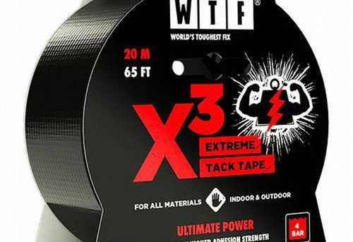 Лента WTF Tape, черная, сверхпрочная, 50м x 48мм
