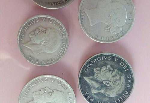 Царские, серебряные монеты Великобритании