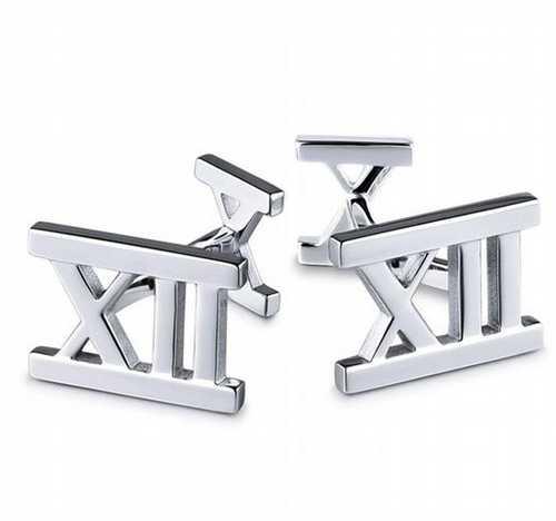 Запонки Tiffany & Co Atlas White Gold Cufflinks