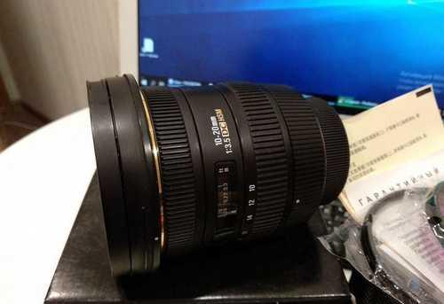 Sigma 10-20mm F3.5 EX DC для Nikon