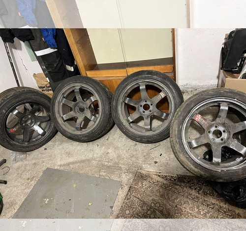 Диски volk racing te37 5x100 r17 9j