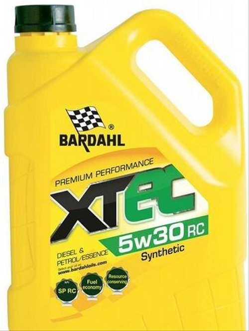 Bardahl xtec RC SAE 5w-30 5л синтетика