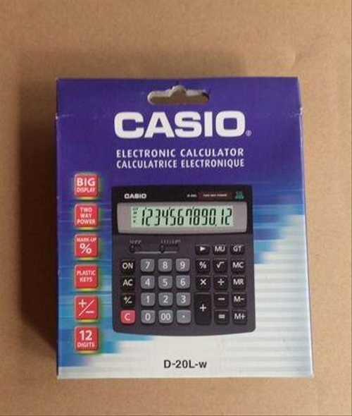 Бухгалтерский калькулятор Casio 12 разрядов
