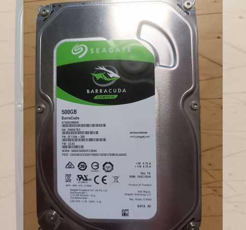 Жесткий диск Seagate, 500Гб