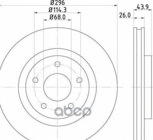 Диск тормозной перед ND2031K nisshinbo