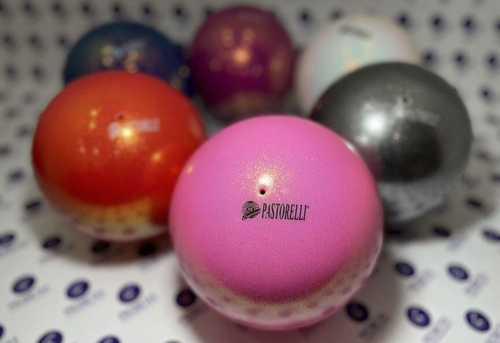 Мяч Pastorelli Glitter 18 см Светло-Розовый