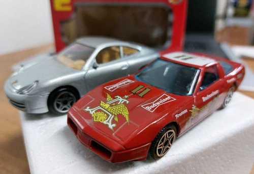 Модели Chevrolet Corvette + Porsche 911 1:43