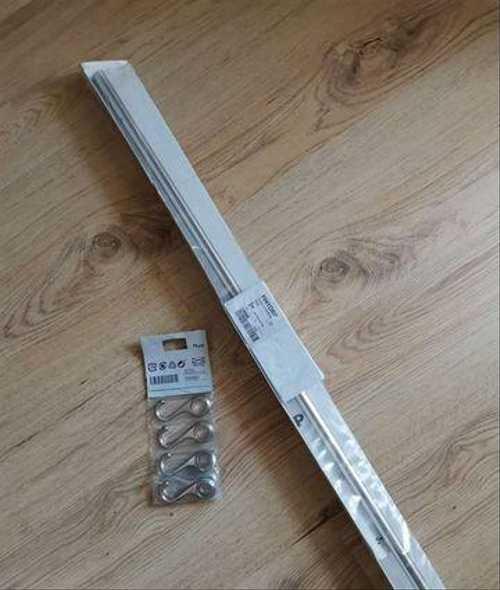 Новый рейлинг для кухни IKEA fintorp + крючки