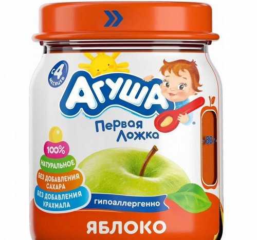 Фруктовое пюре агуша