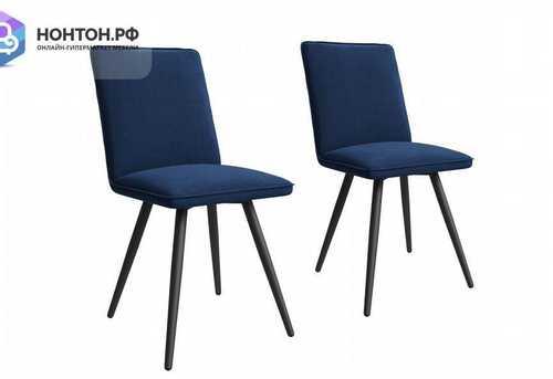 Комплект стульев Детройт темно-синий / черный
