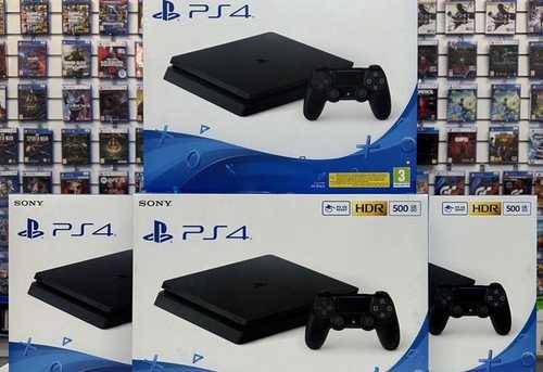 Sony PlayStation 4 Slim 500gb (новая) + 50 игр