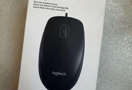 Мышь проводная Logitech B100 910-003357 черный